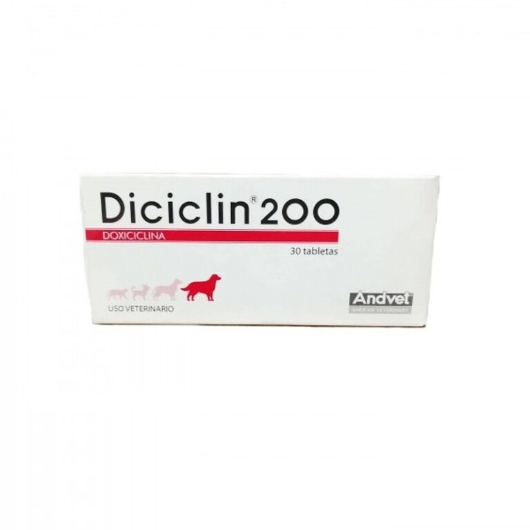 Diciclin 200mg x 30 tabletas - Don Bigotes Vet